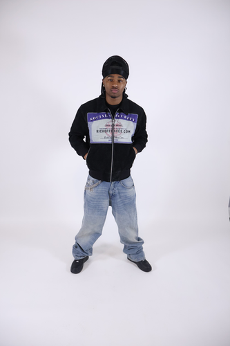 “LIFE MOCKS ART” SUEDE BOMBER | RICHOFFFAKES.COM