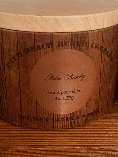Palm Beachy Soy Wax Candle 8 oz | Okeechobee Rustic Co