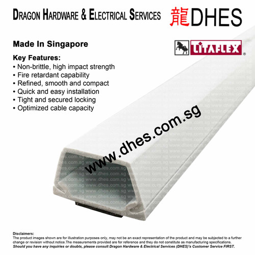 Litaflex (24 x 13)mm uPVC Electrical Trunking Made in Singapore ...