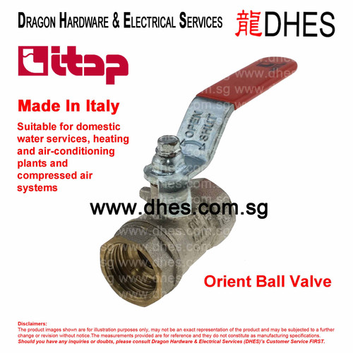 Itap SpA Reduced Flow Orient Ball Valve Made In Italy | Dragon Hardware ...