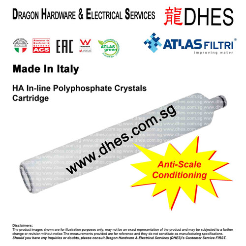 Atlas Filtri HA In-Line Polyphosphate Crystals Cartridge RA5191125 ...
