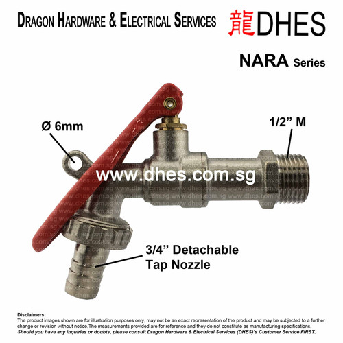 Nara ½” M Lockable Garden Tap With Detachable Hose Nozzle NTL88 ...