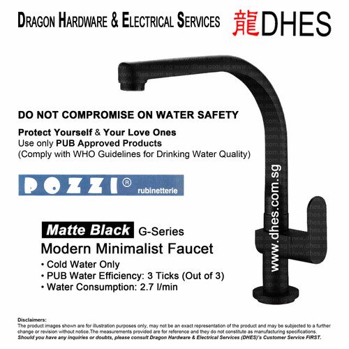 Pozzi G-Series 320 Matte Black Bold Modern Minimalist Kitchen Sink ...