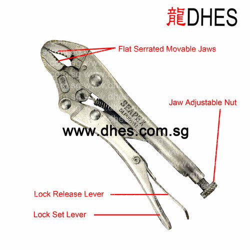 Seapex Curved Jaw 125mm (5") Locking Plier Vise Clamp | Dragon Hardware ...