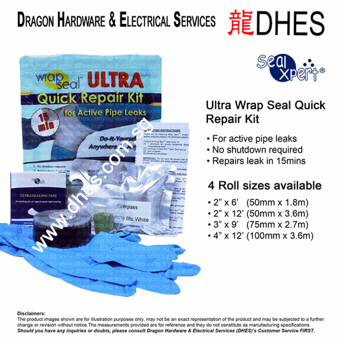 SealXpert Wrap Seal Ultra Quick Repair Kit For Active Pipe Leaks ...