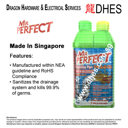 Mr Perfect Drain Declogger 450ml | Dragon Hardware & Electrical ...
