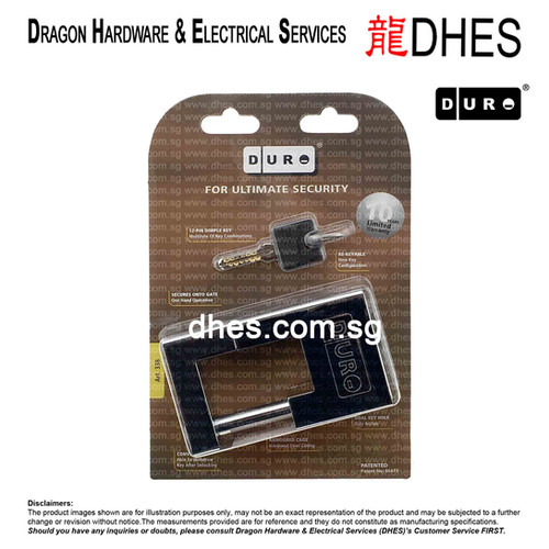 Duro Gate Lock For Ultimate Security 338 | Dragon Hardware & Electrical ...
