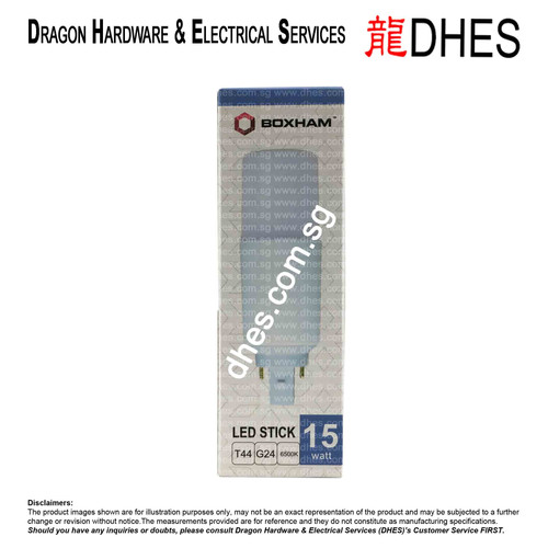 Boxham 15W T44 6500K Energy Saving Low CO2 Emission Daylight LED Stick ...