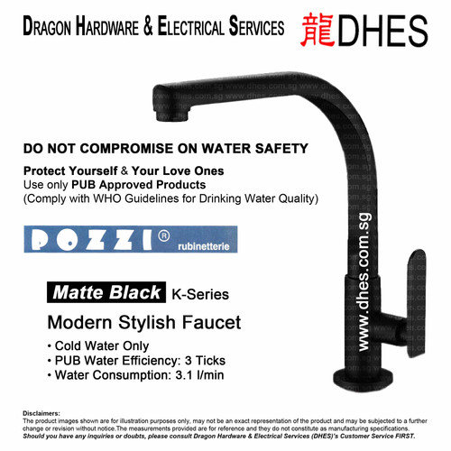 Pozzi K-Series 8620 Matte Black Bold Modern Minimalist Kitchen Sink ...
