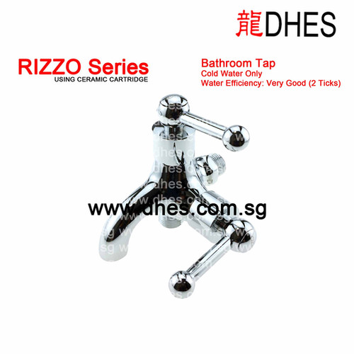 Rizzo Dual Lever Bathroom Wall Tap (Cold Water Only) RL323 | Dragon ...