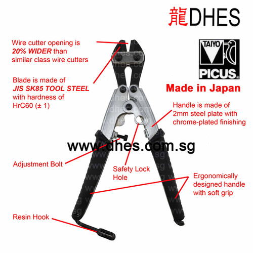 Taiyo Seiko Picus Straight Blade Wire Cutter Made in Japan | Dragon ...