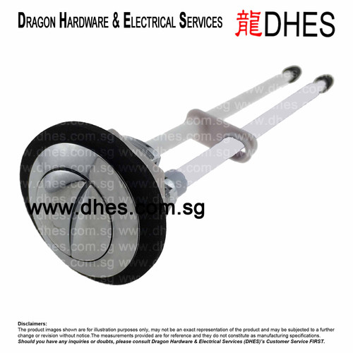 DHES Dual Push Rod Push Button Flush Syphon 2301 | Dragon Hardware ...