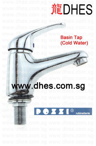 Pozzi Basin Pillar Tap (Cold Water Only) | Dragon Hardware & Electrical ...