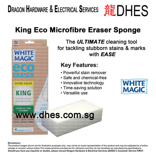 White Magic King Eco Microfibre Eraser Sponge The Ultimate Cleaning ...