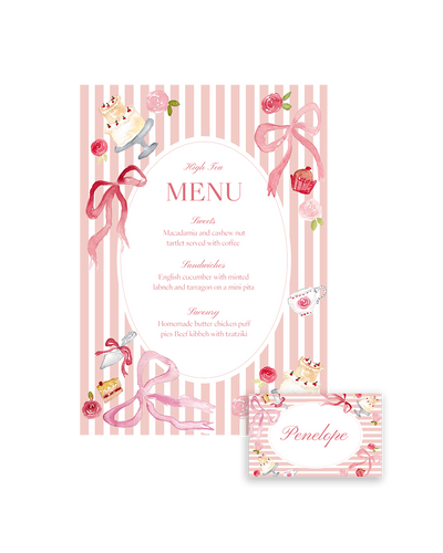 High Tea Menu Template | Studio Pen