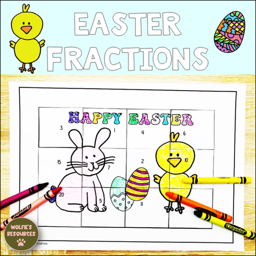 Easter Fractions Year 2 | Wolfies Resources