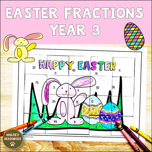 Easter Fractions Year 3 | Wolfies Resources