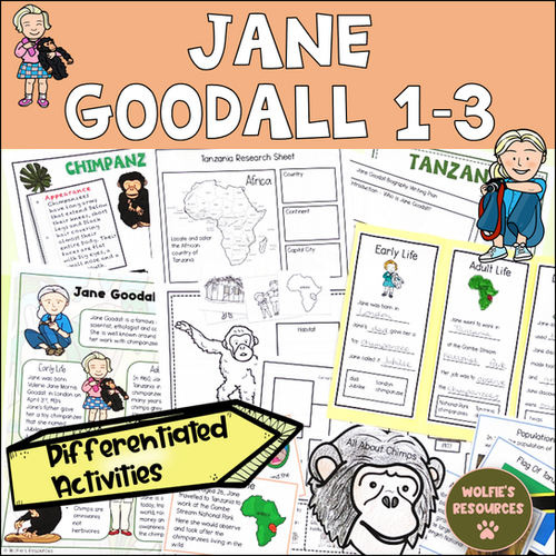 Jane Goodall Year 2 - Year 4 | Wolfies Resources