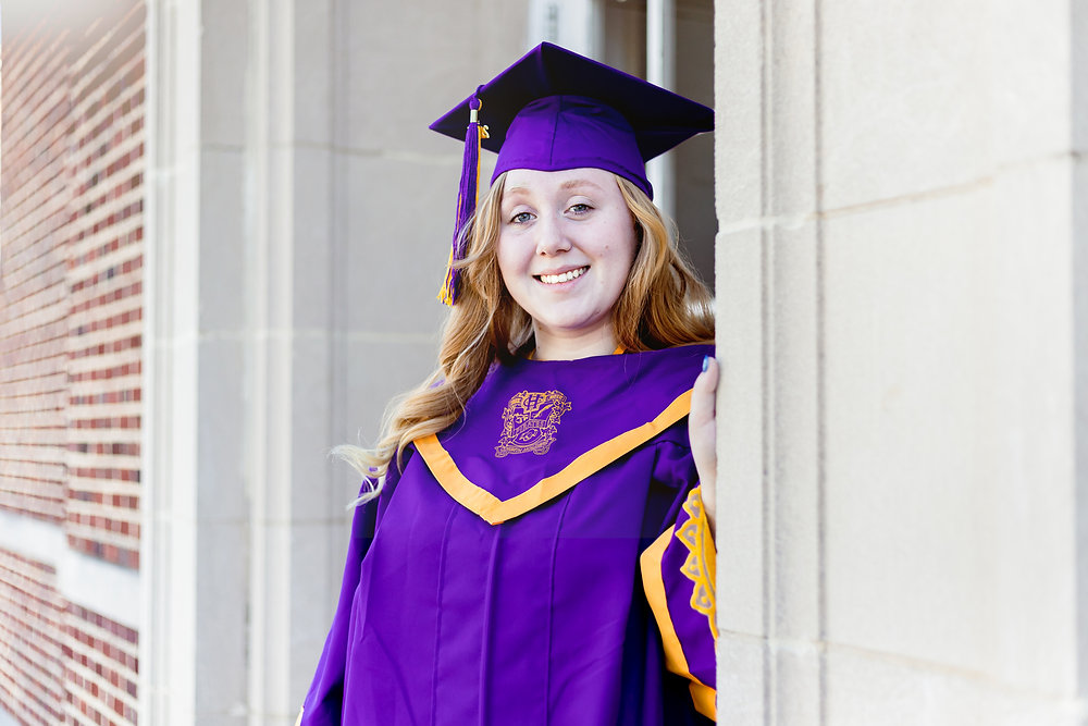 A Purple and Gold Graduate: Kayla