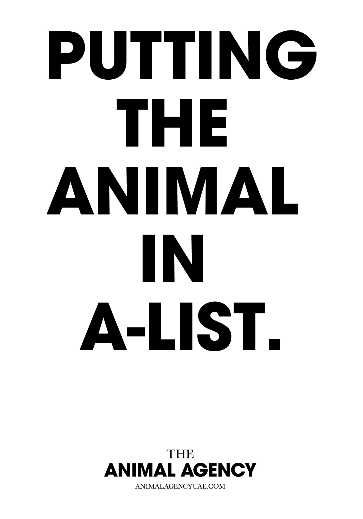 The Animal Agency | Animal Modelling Agency | UAE