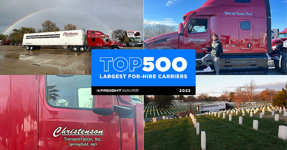 Christenson Transportation Ranks in 2023 FreightWaves Top 500 For-Hire ...