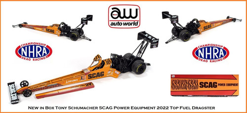Auto World NHRA Tony Schumacher SCAG Equipment Dragster 1:24 Scale ...