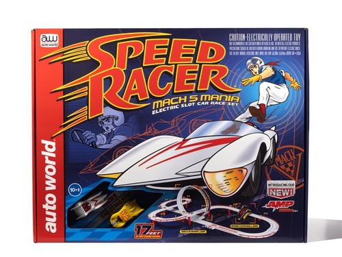 Auto World Speed Racer Mach 5 Mania 17-Foot HO Slot Car Race Set SRS361 ...