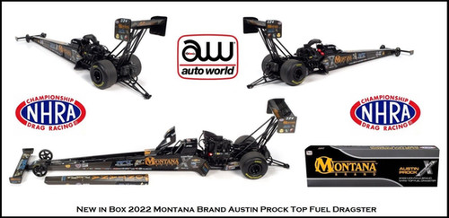 Auto World NHRA Austin Prock Montana Brand Dragster 1:24 Scale Diecast ...