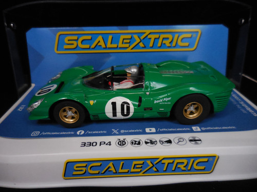 Scalextric NEW Ferrari 330 P4 Green #10 David Piper 1:32 Scale Slot Car ...