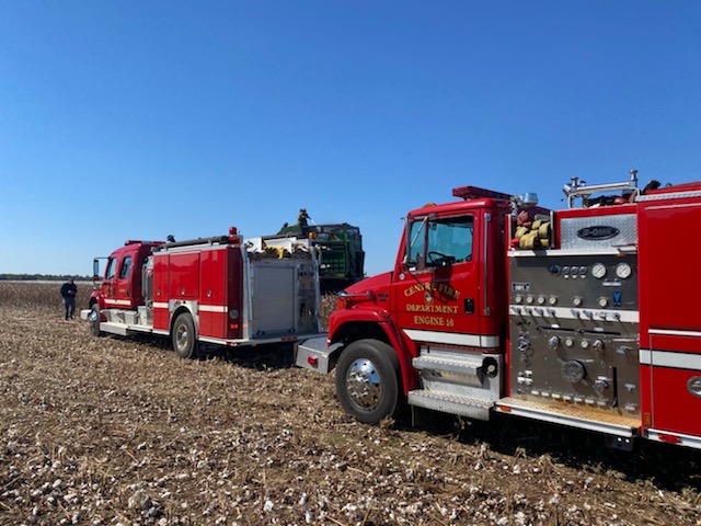 Leesburg Fire Department Responded to a Cotton Picker Fire Thursday
