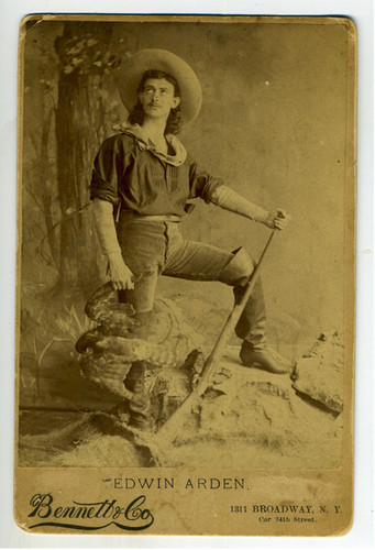 CABINET CARD - ACTOR EDWIN ARDEN IN WESTERN ATTIRE | Aglimpse.com