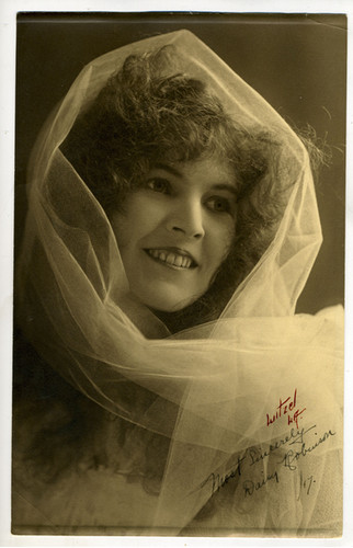 SILENT FILM STAR DAISY ROBINSON – SIGNED DATED – WITZEL LA PHOTO ...