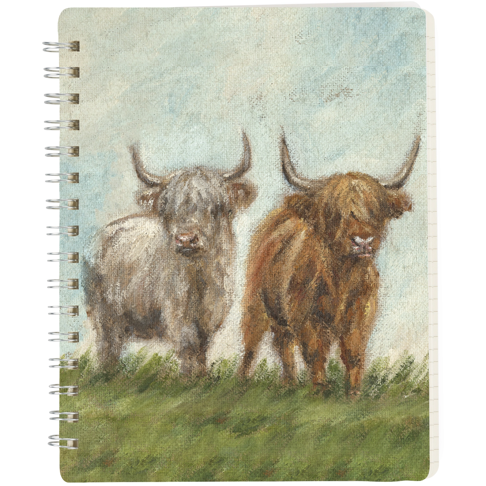 Highland Cow Spiral Notebook | Cyrus Ridge Farm