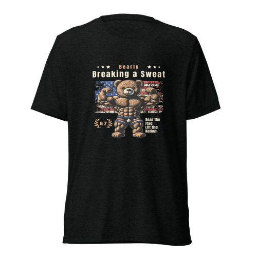 Faithful Patriotic Buff Bear T-Shirt | Strength & Pride USA