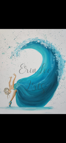 Wave dancer 1 art paper print | ErinLee Arts