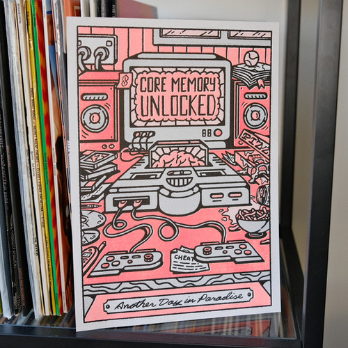Core Memory Unlocked Riso Print | HEYAIDAN