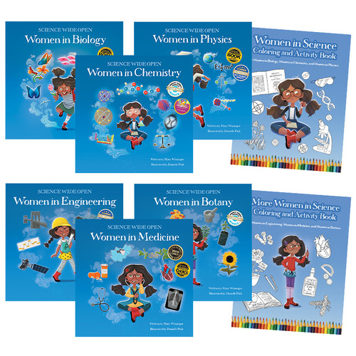Women in STEM Book Set with Coloring and Activity Books | Science ...