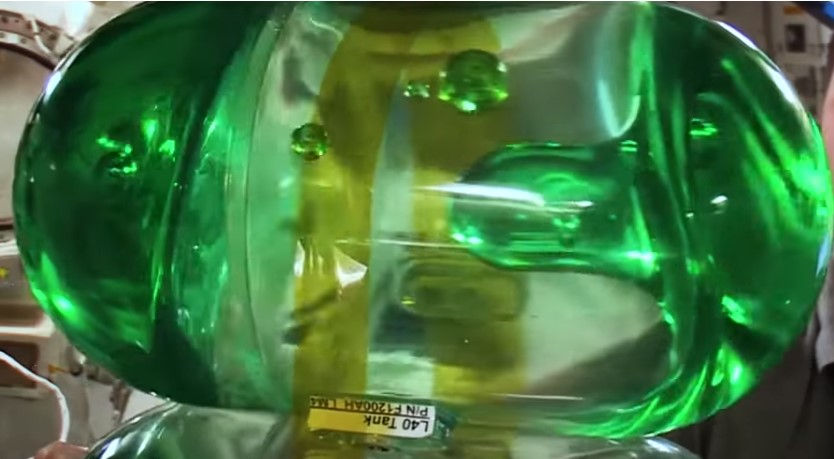 Propellant sloshing in spacecraft