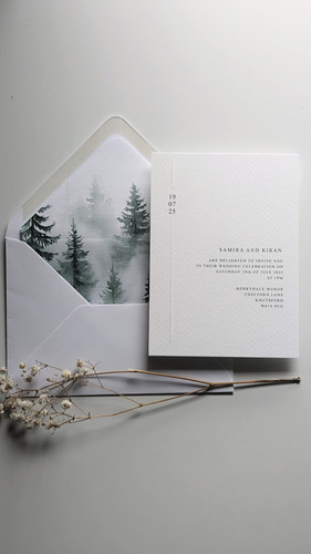 Ethereal Trees Envelope Liner | My Type on Paper