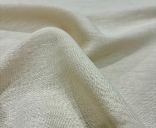 Woven Washed Linen - Pale cream | Carlow Fabric & Craf