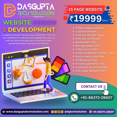 FIFTEEN PAGES WEBSITE | DGtech Solution