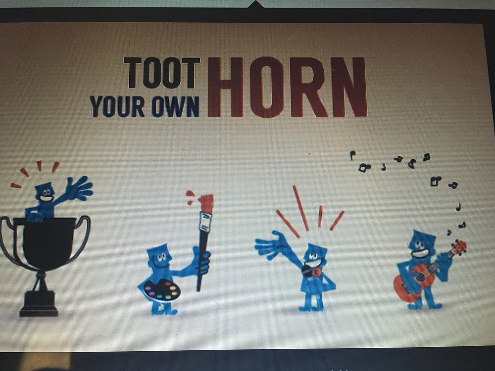 TOOTING YOUR OWN HORN!