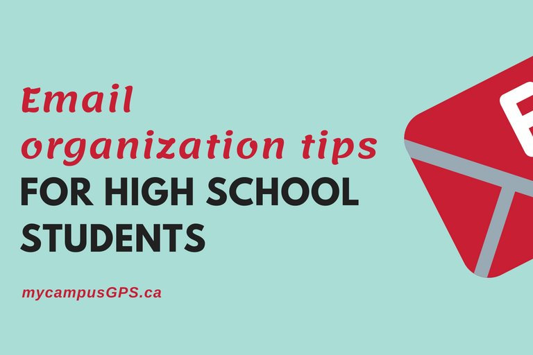 Email organization tips for high school students