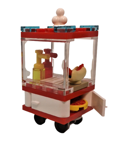 LEGO Park Outdoor Sumner City Square HOT DOG STAND Ice Cream and Pizza ...