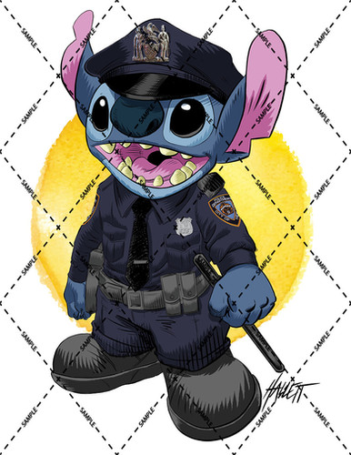 Stitch as a Police Officer | Mysite