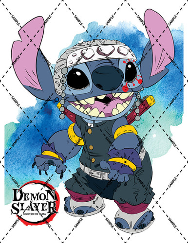 Stitch as Tengen Uzui from Demon Slayer | Mysite