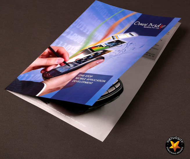 Brochure design and catalogue design at Virtuosity