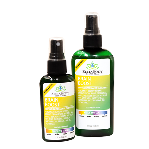 Brain Boost Spray | Zeeta Body All Natural Aromatherapy
