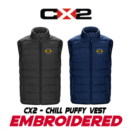 Embroidered CX2 Chill Puffy Vest | Belmonte Boys