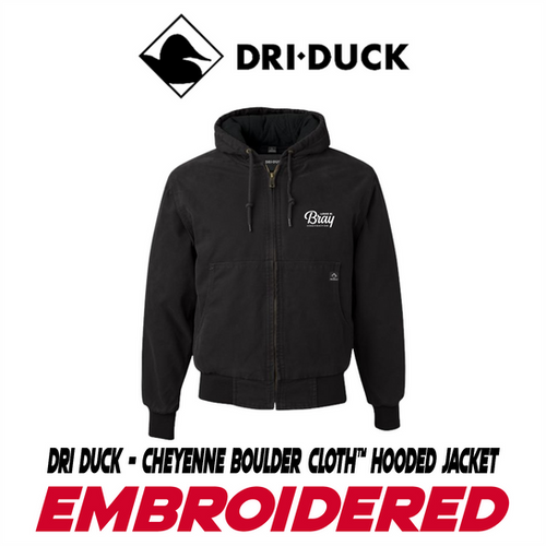 Embroidered DRI DUCK - Cheyenne Boulder Cloth™ Hooded Jacket with ...
